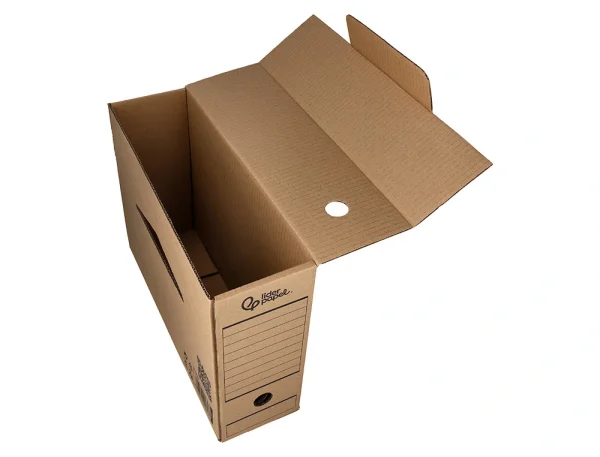 Caja archivo definitivo - Tamaño folio prolongado - cartón reciclado 325g/m2 - Lomo 116 mm kraft ...